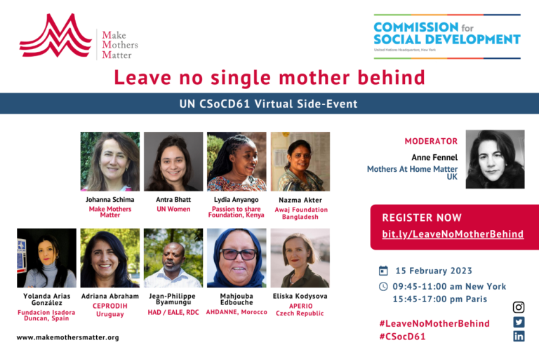 Leave no single mother Behind: solutions from across the world - MMM | MMM